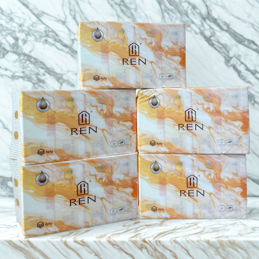 REN Tissues 4-Ply Premium Facial Tissues | Luxury Soft Tissue Singapore